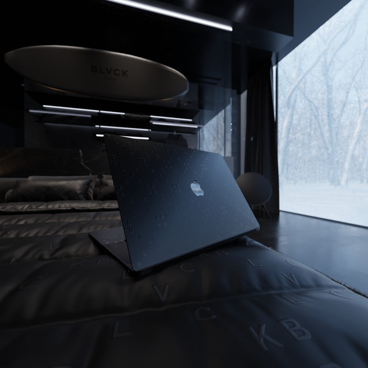 Black MacBook Skin | Blvck Paris