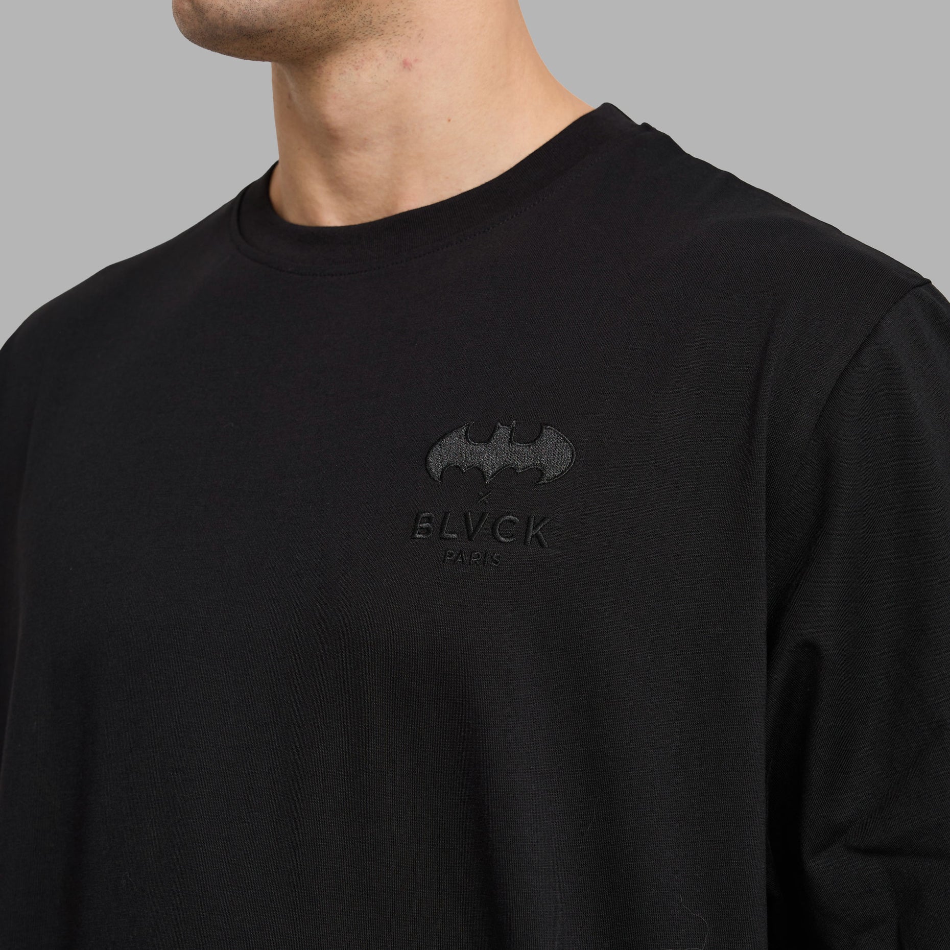 Batman x Blvck Japan Fusion Tee 'Charcoal'