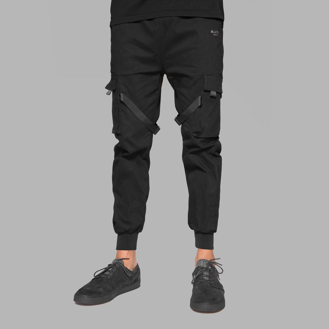 Blvck Paris | Black Cotton Cargo Pants