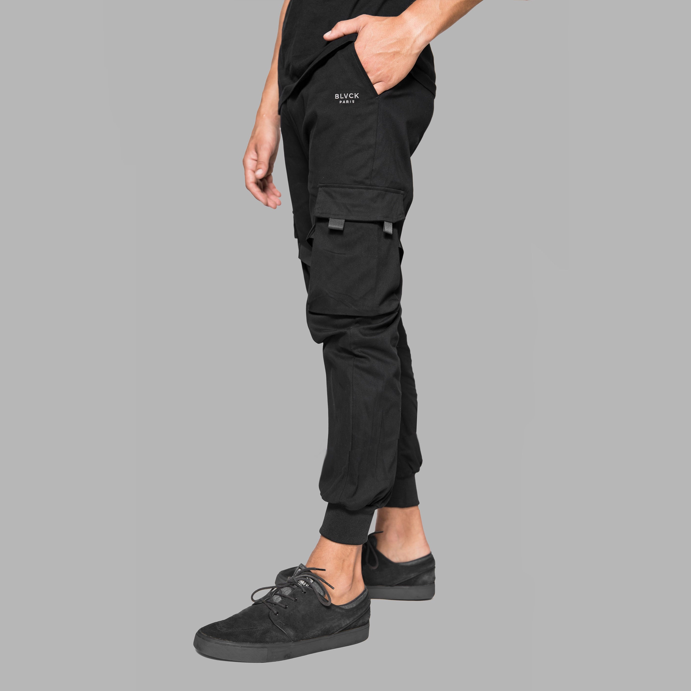 Blvck Paris | Black Cotton Cargo Pants